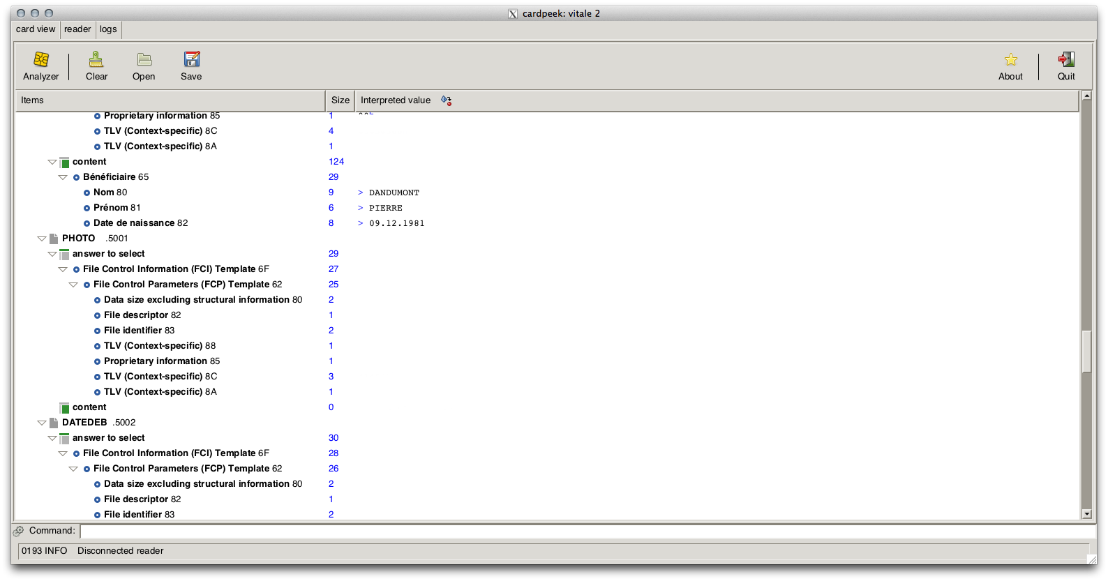 CardPeek : lire des cartes (Vitale, Navigo, bleue, Moneo, SIM) sous Mac ...