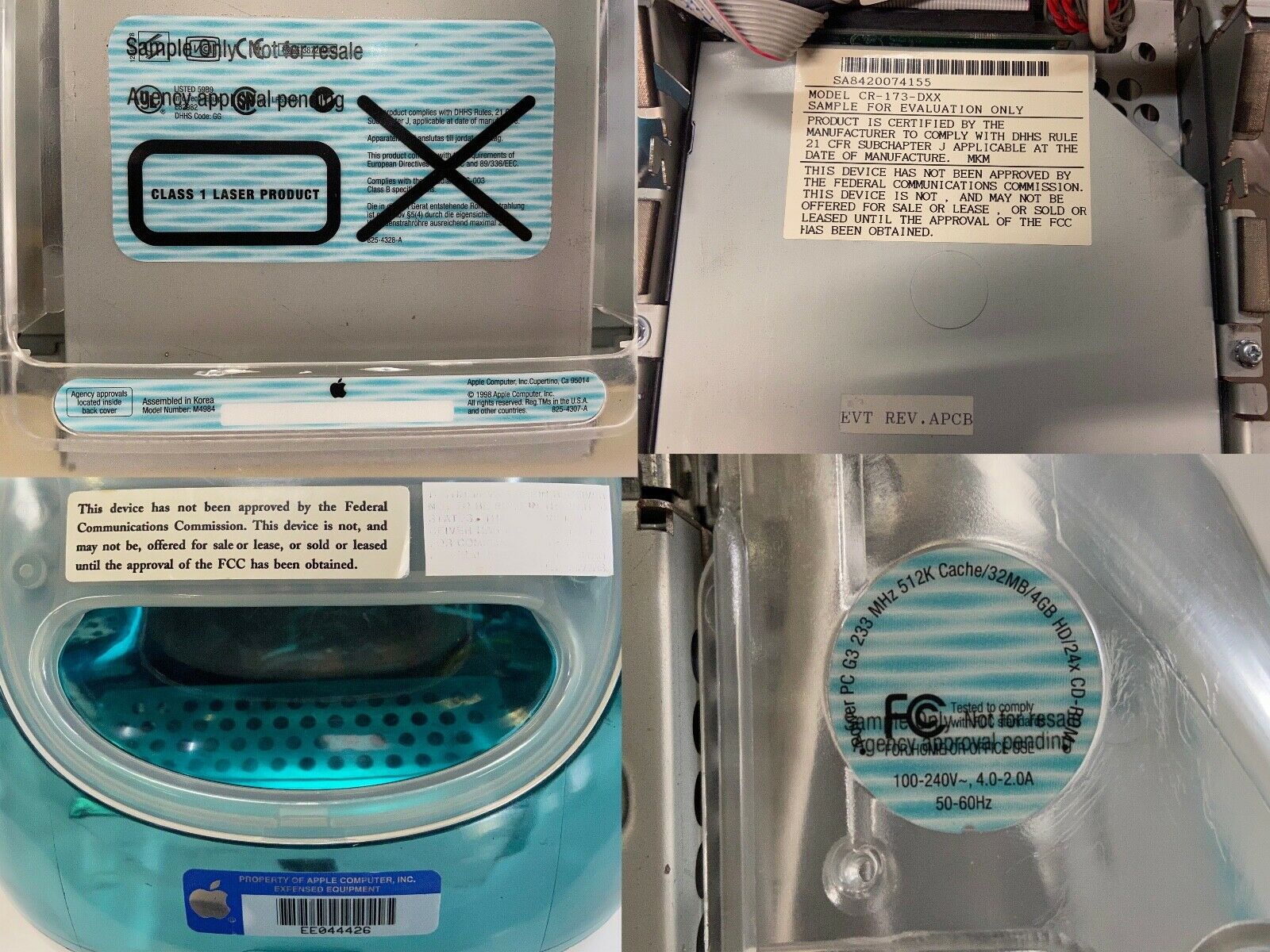 Un prototype d'iMac G3 - Le journal du lapin