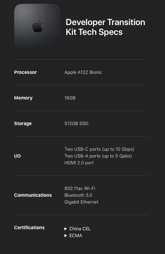 Test du DTK, le premier Mac ARM de 2020 - Le journal du lapin