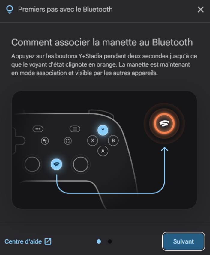 Passer la manette Stadia en mode Bluetooth (et perdre la compatibilité ...